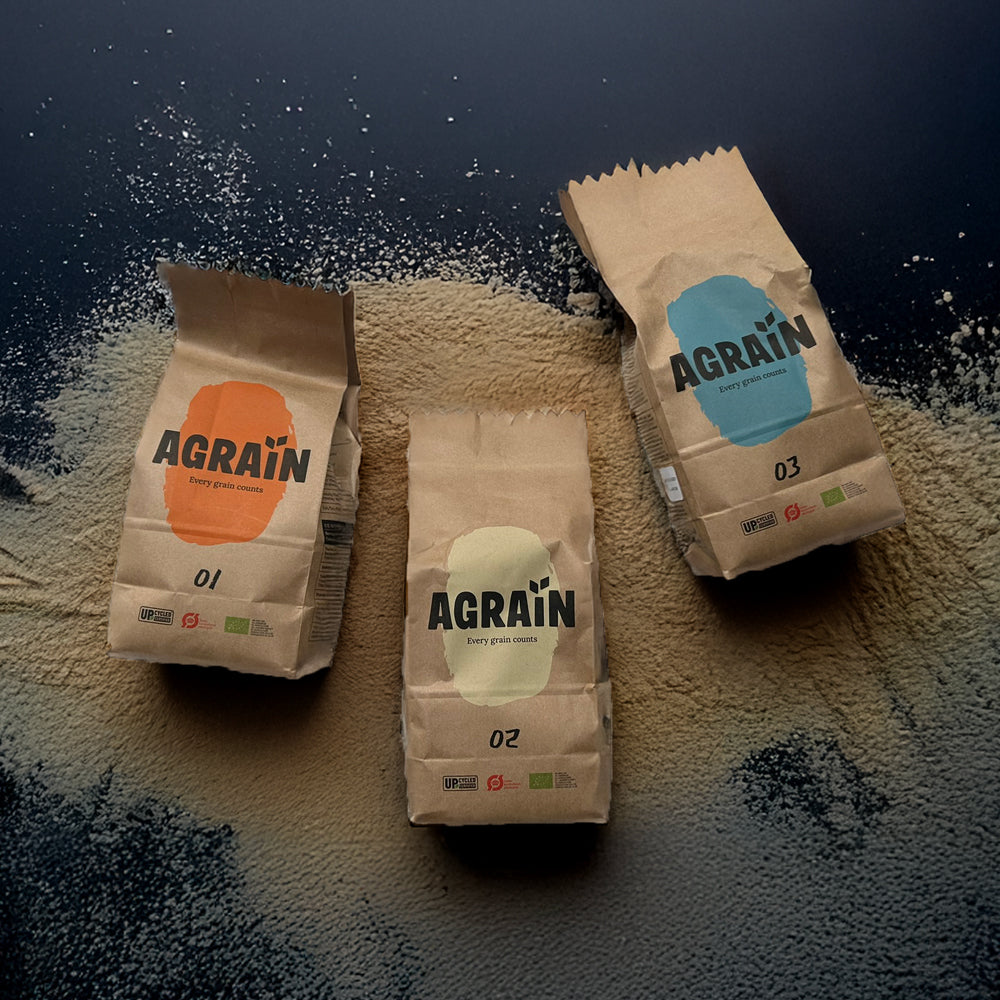 Agrain Baking Box – Sustainable Spent Grain Flours for Bread, Cakes & More